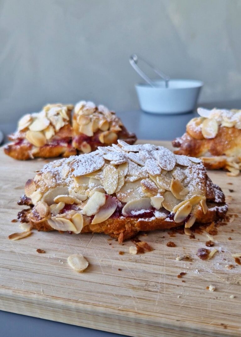 Gluten Free Almond Croissant With Berry Jam