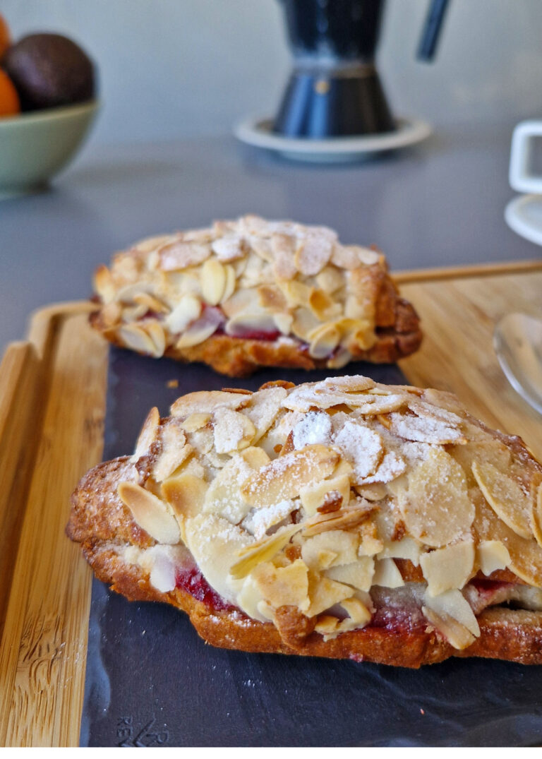 Gluten Free Almond Croissant With Berry Jam