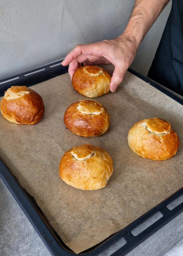 Gluten Free Cream Buns With Pistachios